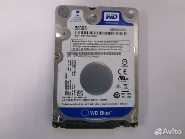 Жесткий диск 500Gb WD WD5000lpcx купить в Москве | Электроника | Авито