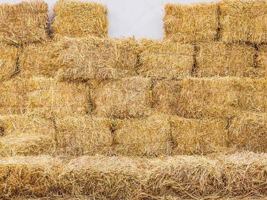 Солома в брикетах