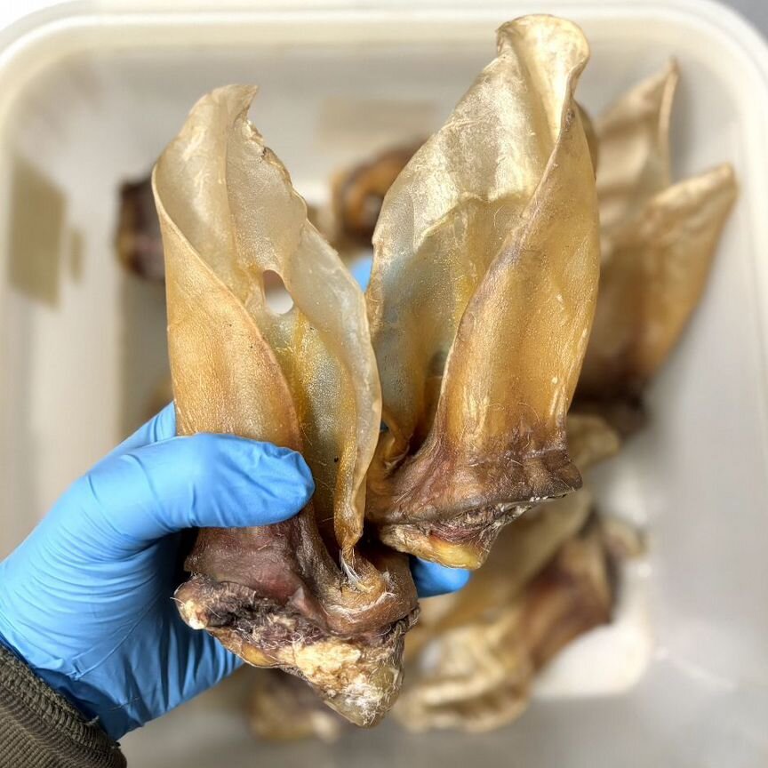 Говяжьи уши, лакомства для собак