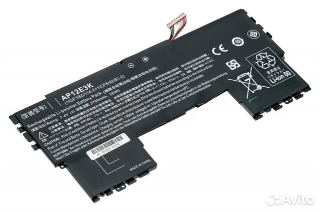 Аккумулятор для Acer Aspire S7-191 (AP12E3K) купить в Санкт-Петербурге ...