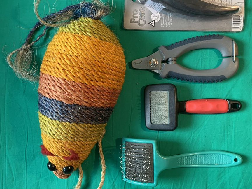 Когтерезка, щётка, когтеточка для животных