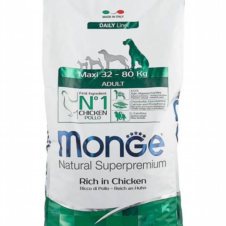 Корм для собак monge 12 кг Maxi