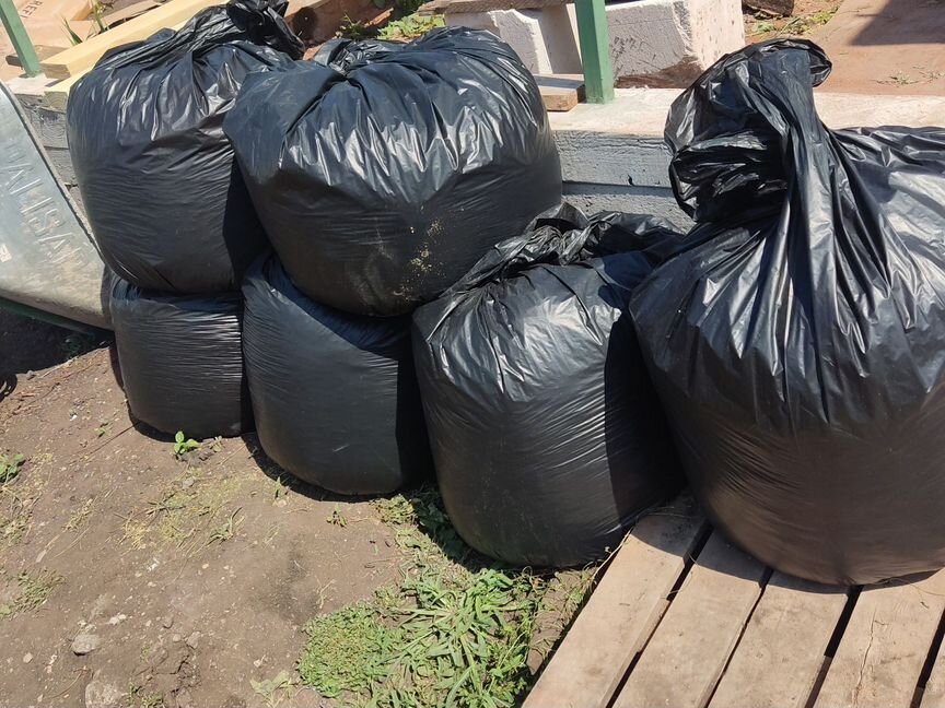 Опилки в мешках бесплатно