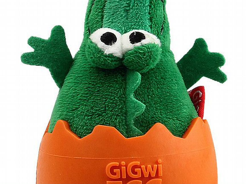 GiGwi Игрушка Крокодил неваляшка с пищалкой тексти