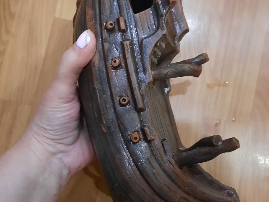 Пиратский корабль для аквариума