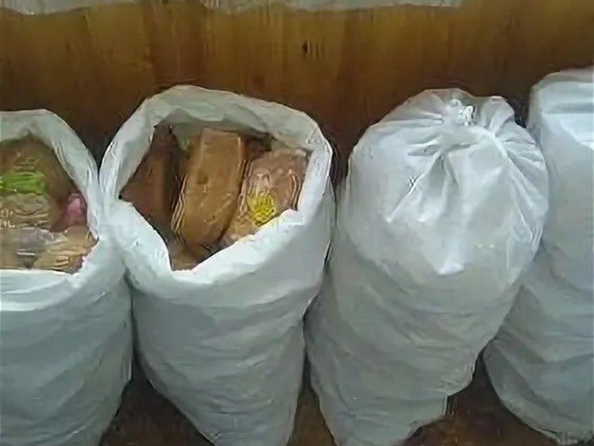 Хлеб в мешках,молочка