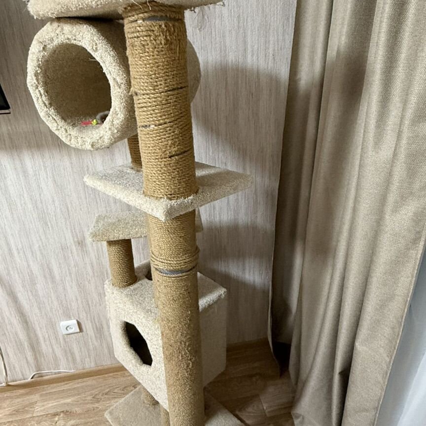 Когтеточка для кошек с домом
