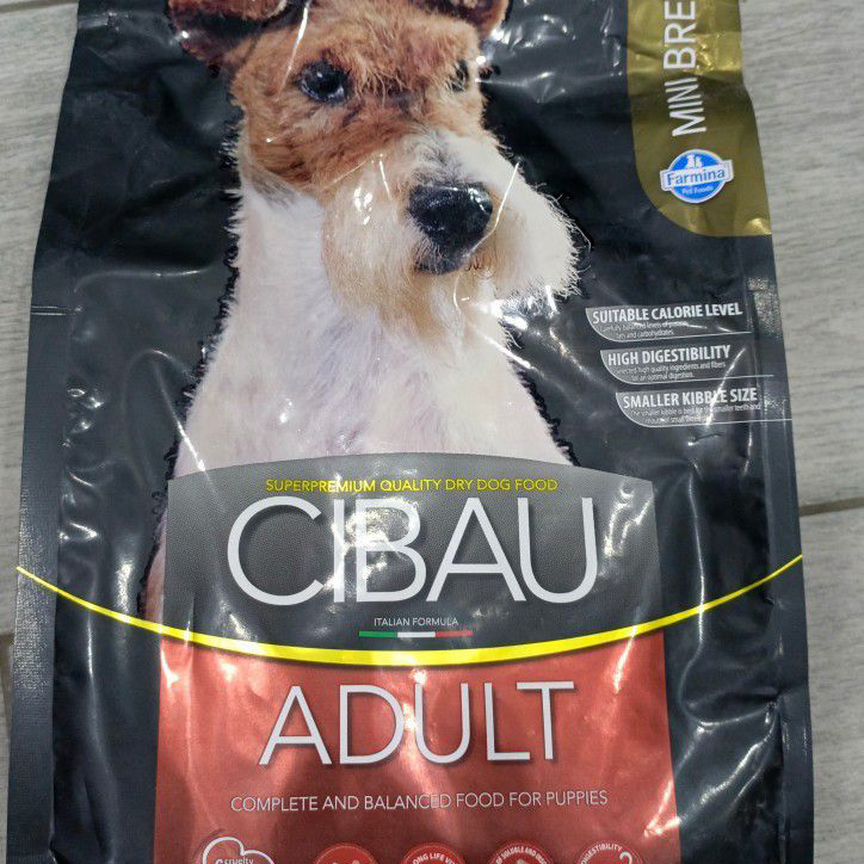 Корм для собак cibau adult mini bread