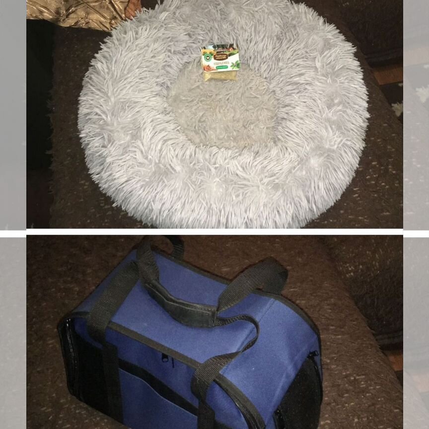 Лежанка и переноска для кошек