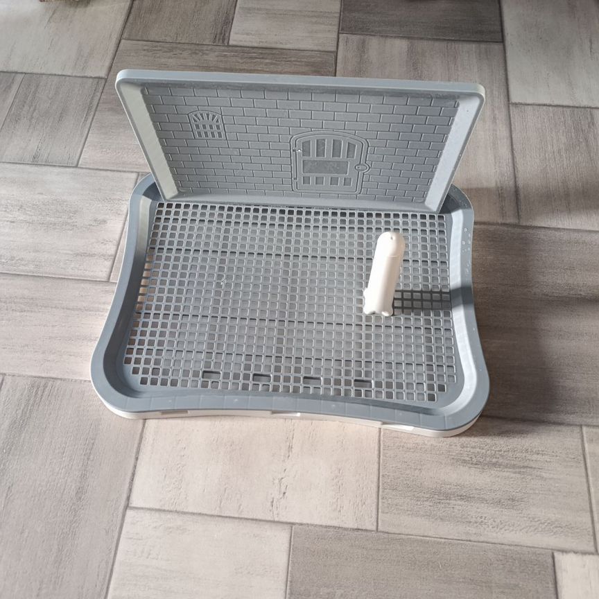 Лоток для собак под пеленку с сеткой