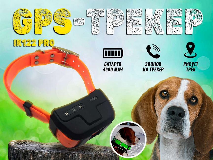 GPS-ошейник для охотничьих собак IK122 PRO 2/4G
