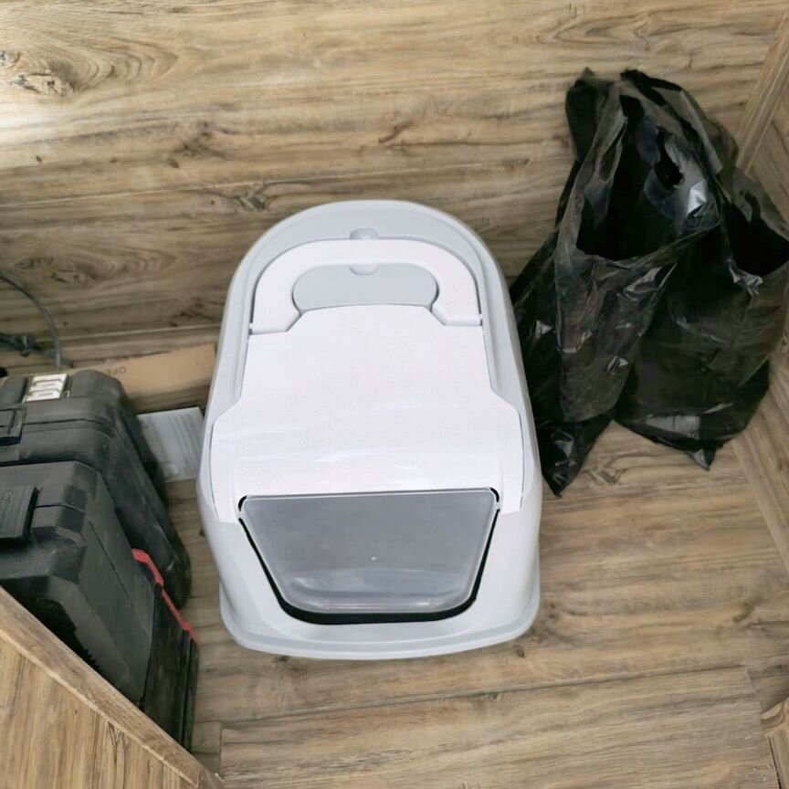 Кошачий лоток домик