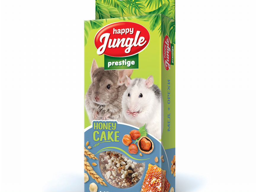Happy Jungle престиж Корзинки для грызунов мед+оре
