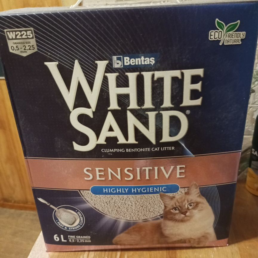 Наполнитель для кошачьего туалета White sand