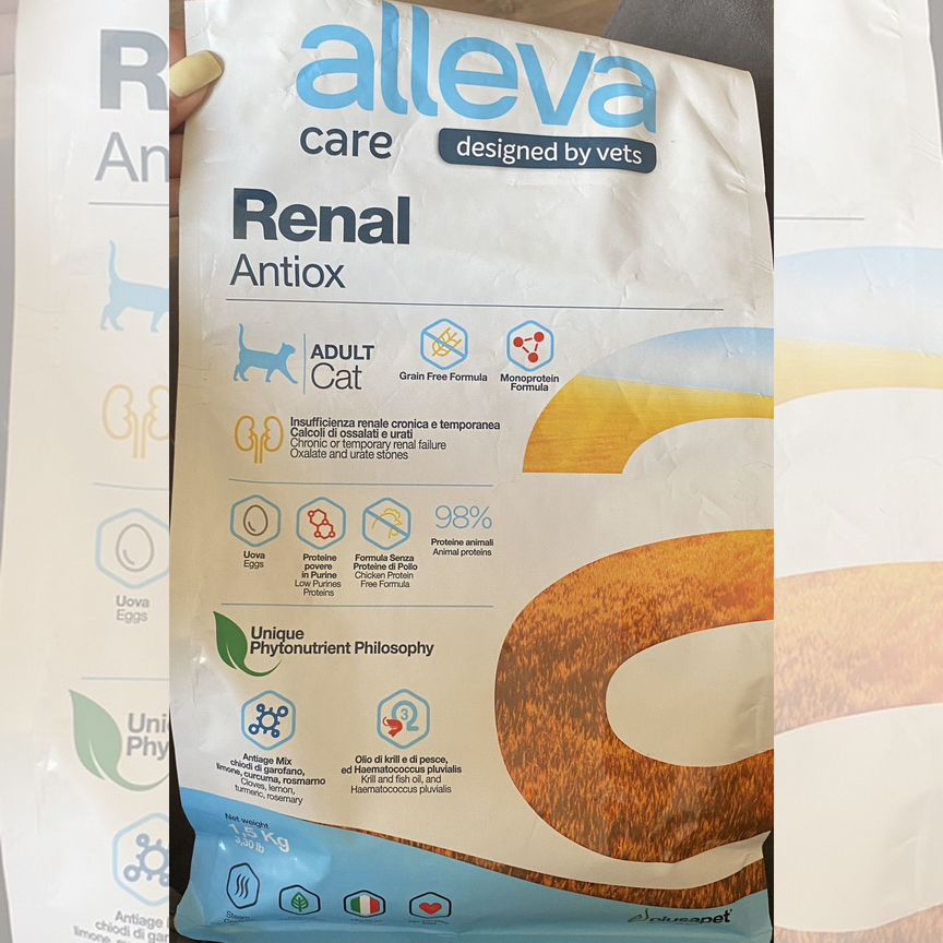 Корм для кошек alleva renal
