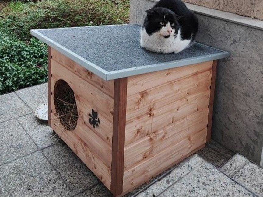 Будка для кота, котодмик уличный
