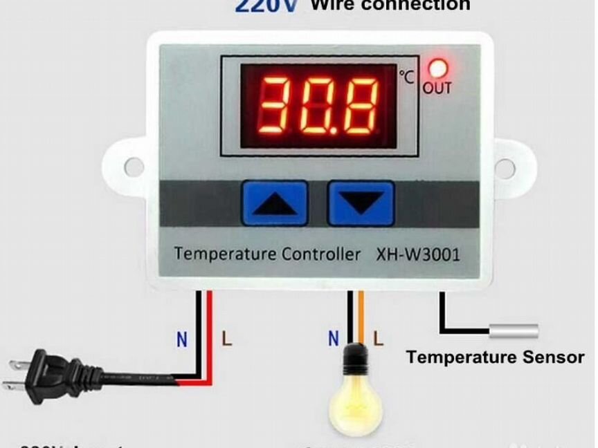 Терморегулятор для инкубатора 220V