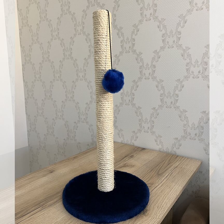 Когтеточка столбик 60см с шариком новая