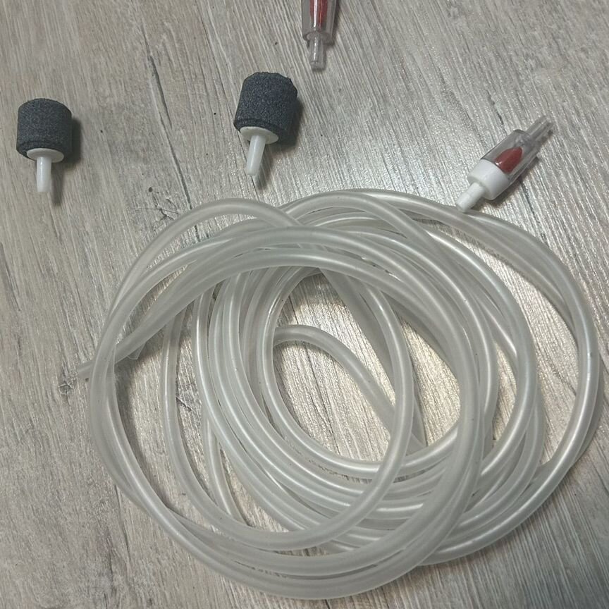 Набор для аквариума трубка камень новый