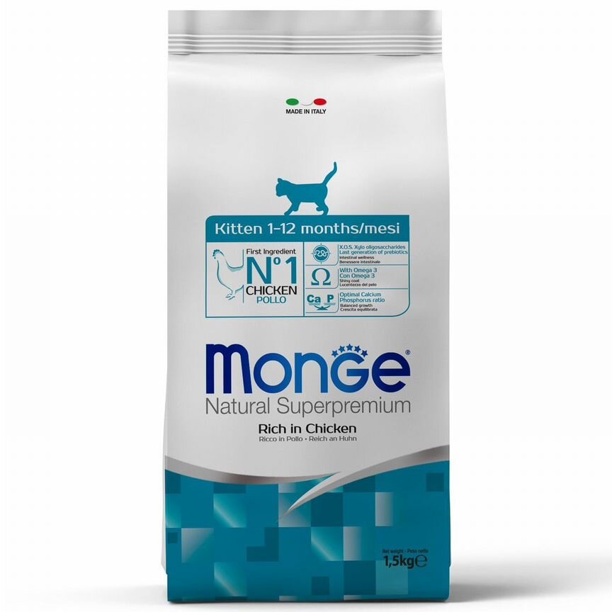 Корм для котят Monge Kitten 1,5 кг