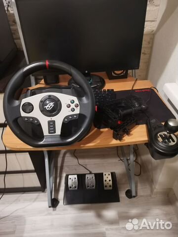 Игровой руль dexp Wheelman pro gt купить в Омске | Электроника | Авито