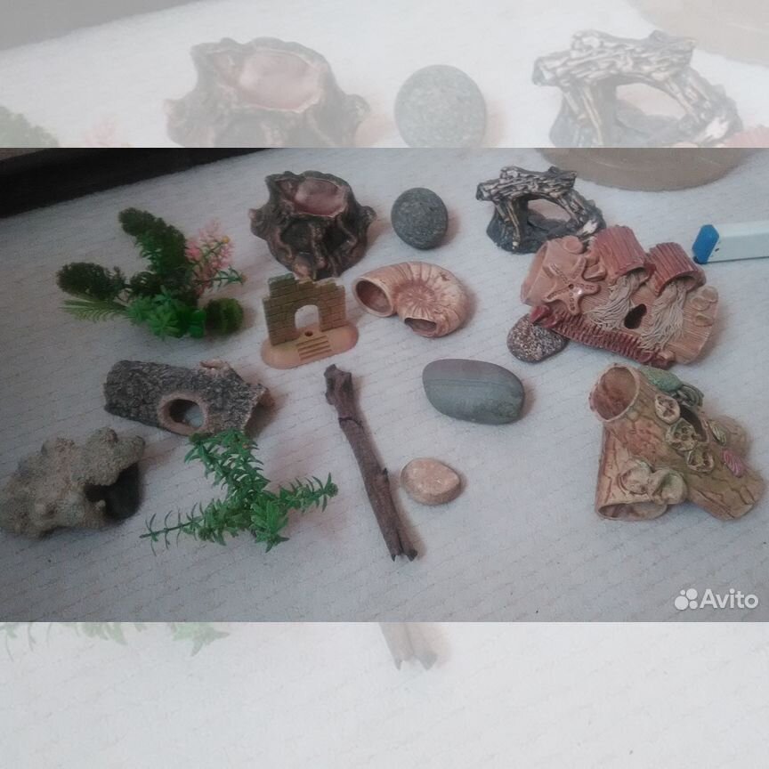 Декор,укрытия для мальков