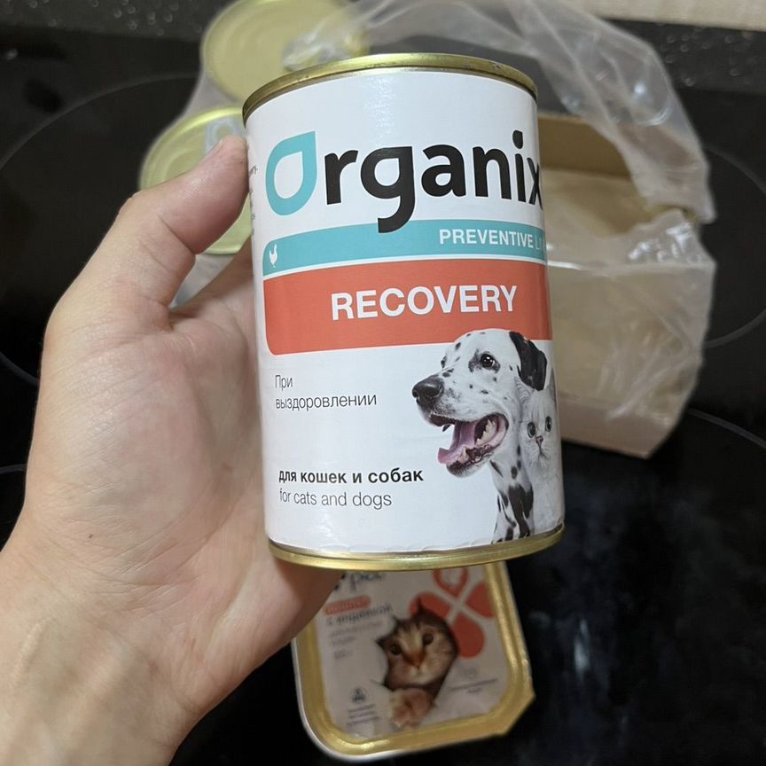 Корм паштет organix recovery 4 банки по 400 гр