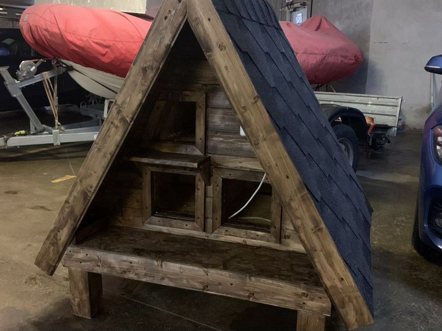 Уличный домик для кошки