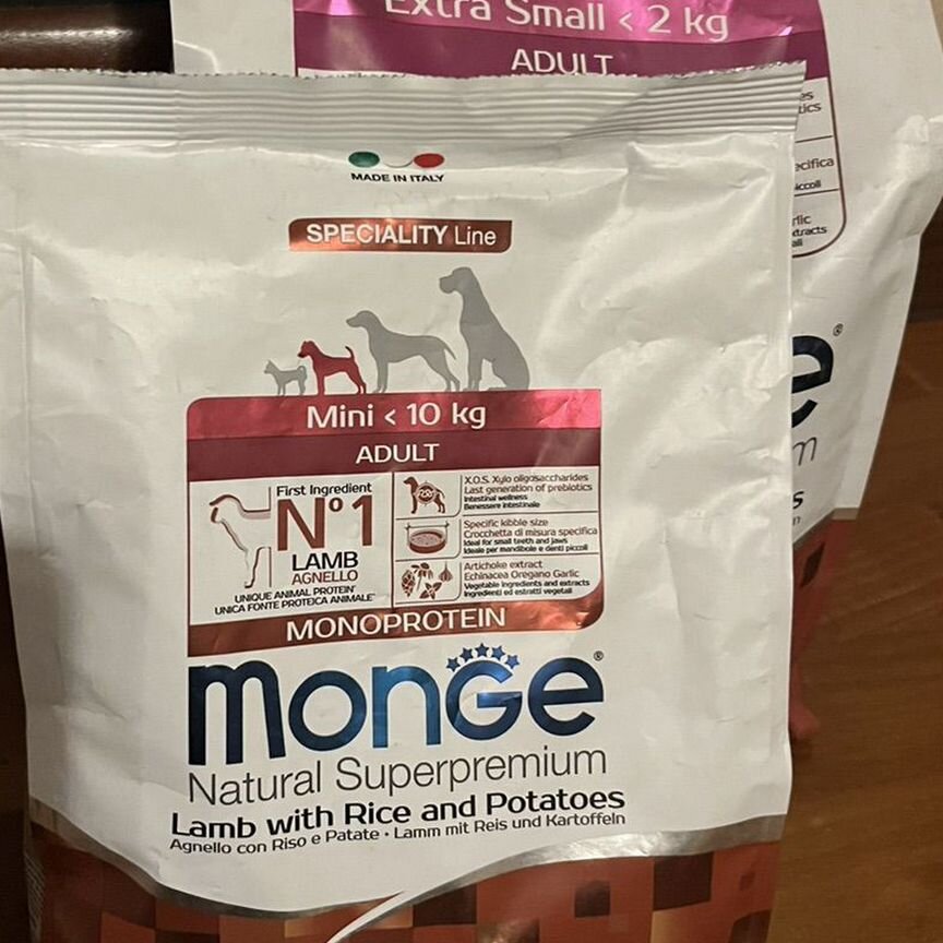 Корм для собак monge extra small монж со скидкой
