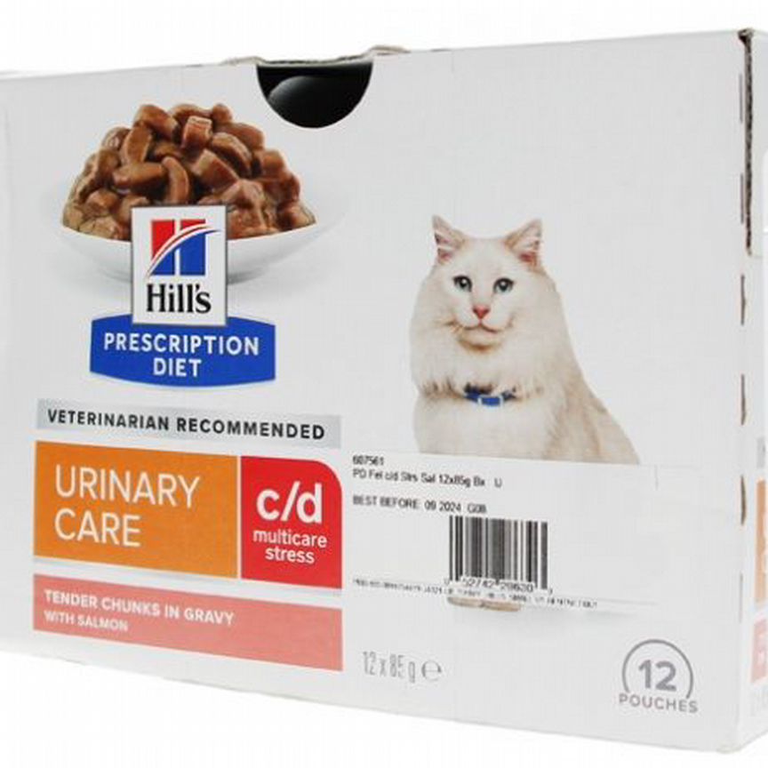 Влажный Hills PD C/D Urinary Stress 12*85г Лосось