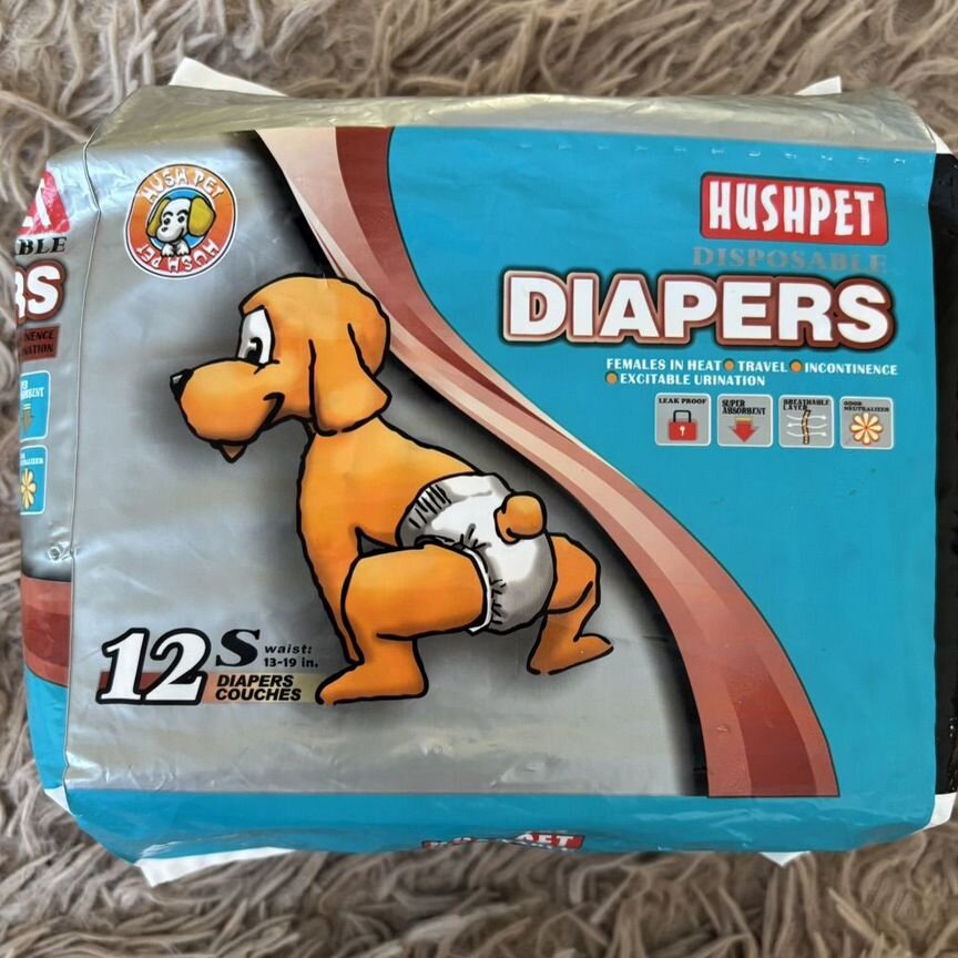 Памперсы для собак s
