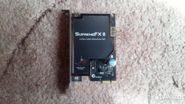 Звуковая карта Asus SupremeFX II купить в Москве | Электроника | Авито