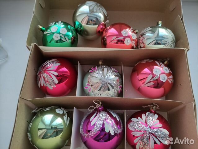 Елочные шары стекло СССР купить в Санкт-Петербурге | Хобби и отдых | Авито