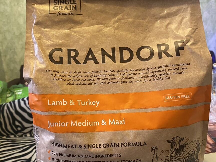 Корм для собак grandorf junior 3 кг