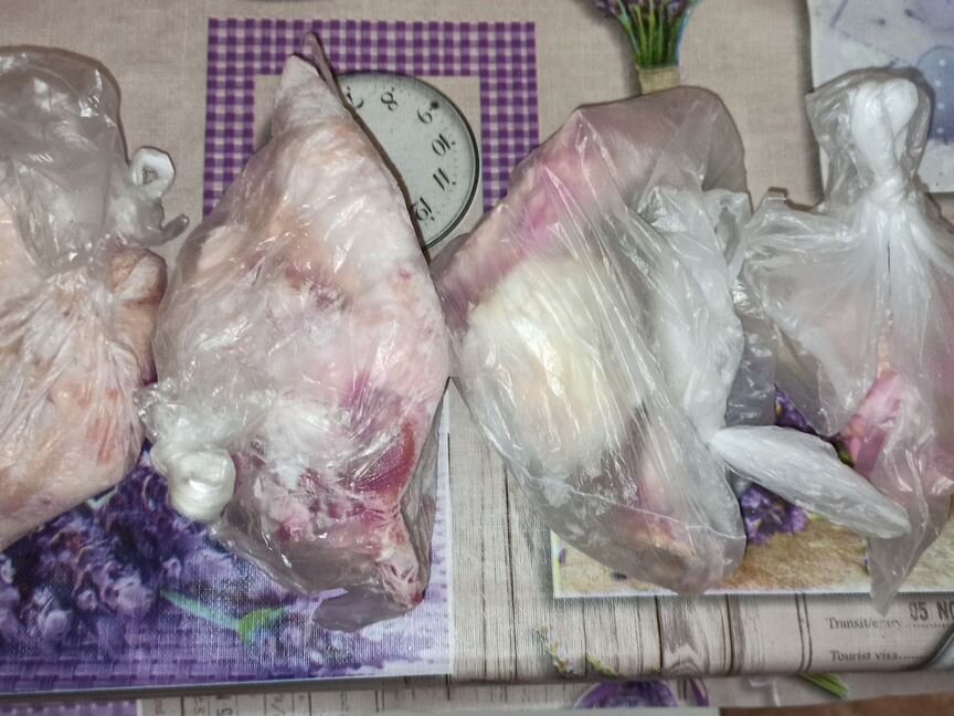 Кожа куриная, косточки, обрезь