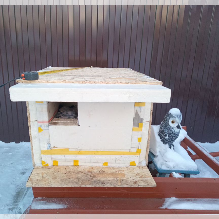 Домик для кошки уличный утепленный