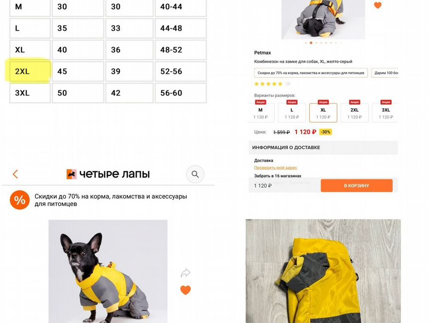 Одежда для собак