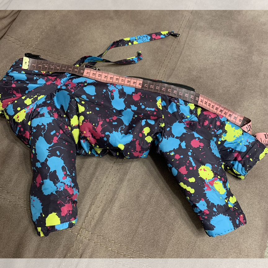 Зимний комбинезон для маленькой собаки девочки