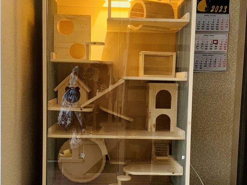 Клетка-витрина для грызунов