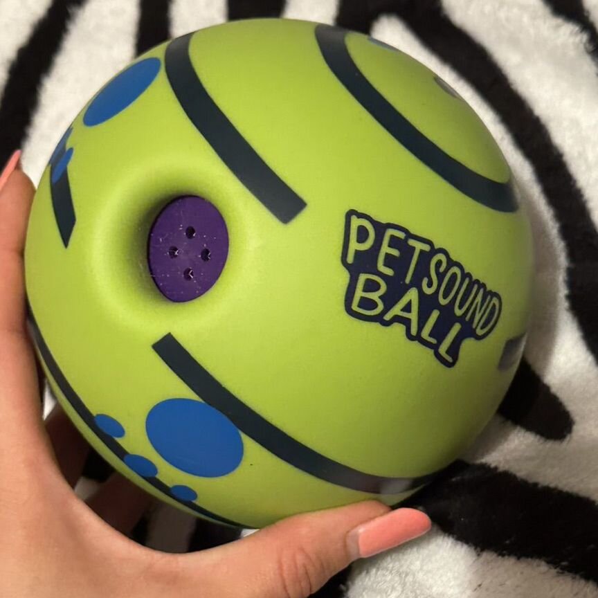 Интерактивный хихикающий Мяч для собак 14см