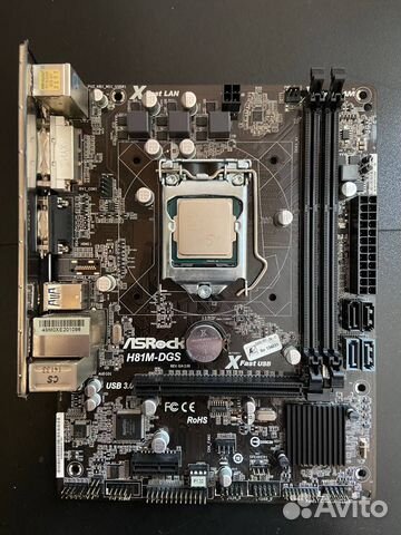 Материнская плата ASRock H81M-DGS купить в Москве | Электроника | Авито