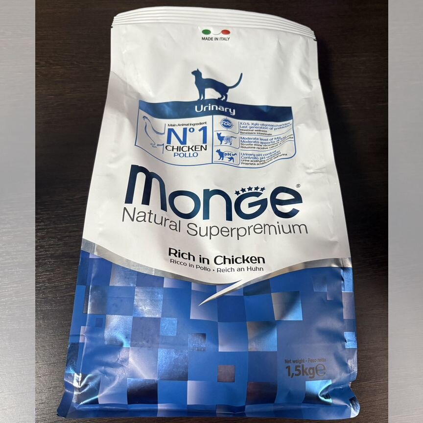 Корм для кошек Monge Natural Superpremium Urinary