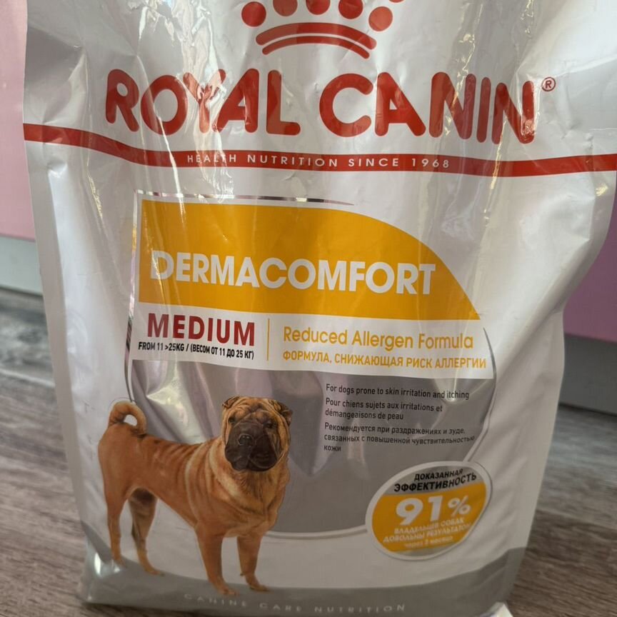 Корм для собак royal canin dermacomfort