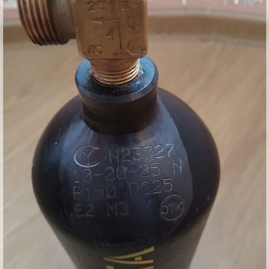 Баллон для углекислоты, 2 л, бесшовный, пустой