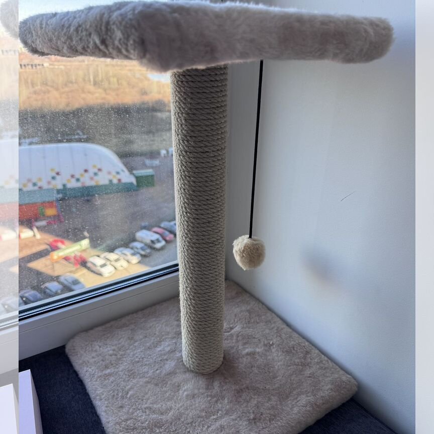 Когтеточка с лежанкой для кошки