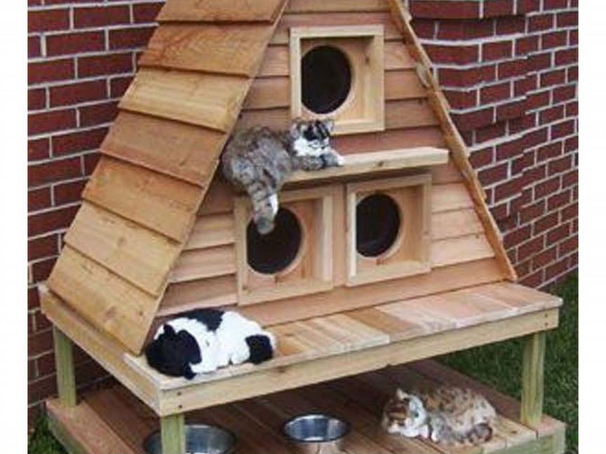Домик для кошек и котов