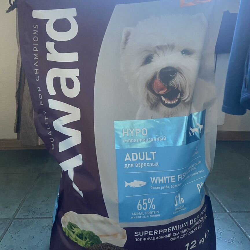 Корм для собак award