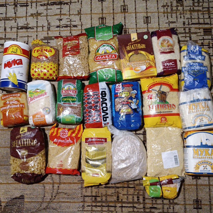 Просроченные продукты, крупы на корм животным