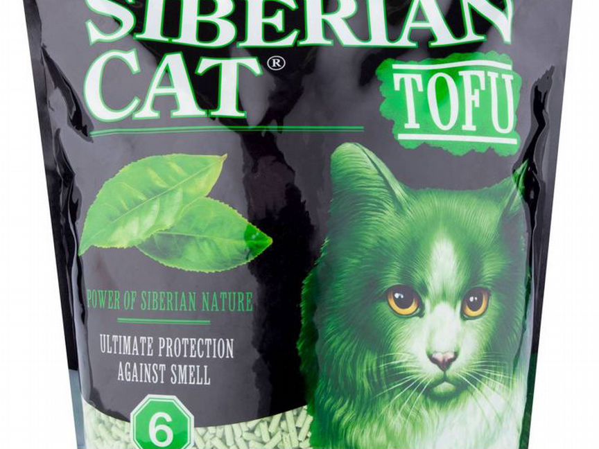 Наполнитель Сибирская Кошка Тофу Зеленый чай