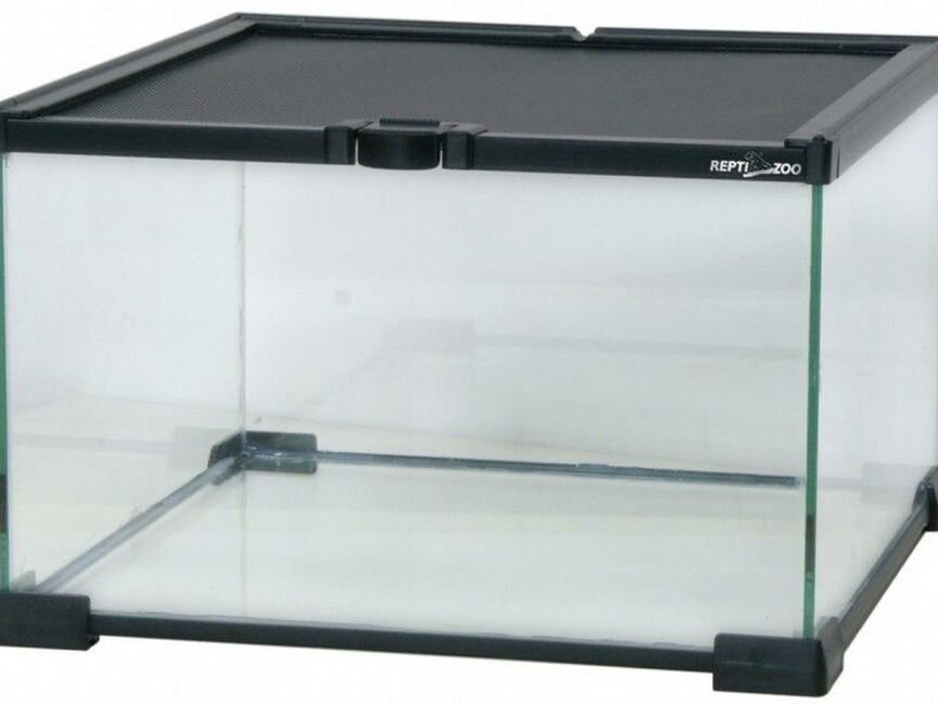 Reptizoo Мини-террариум стекляный 31x31x20 см с кр